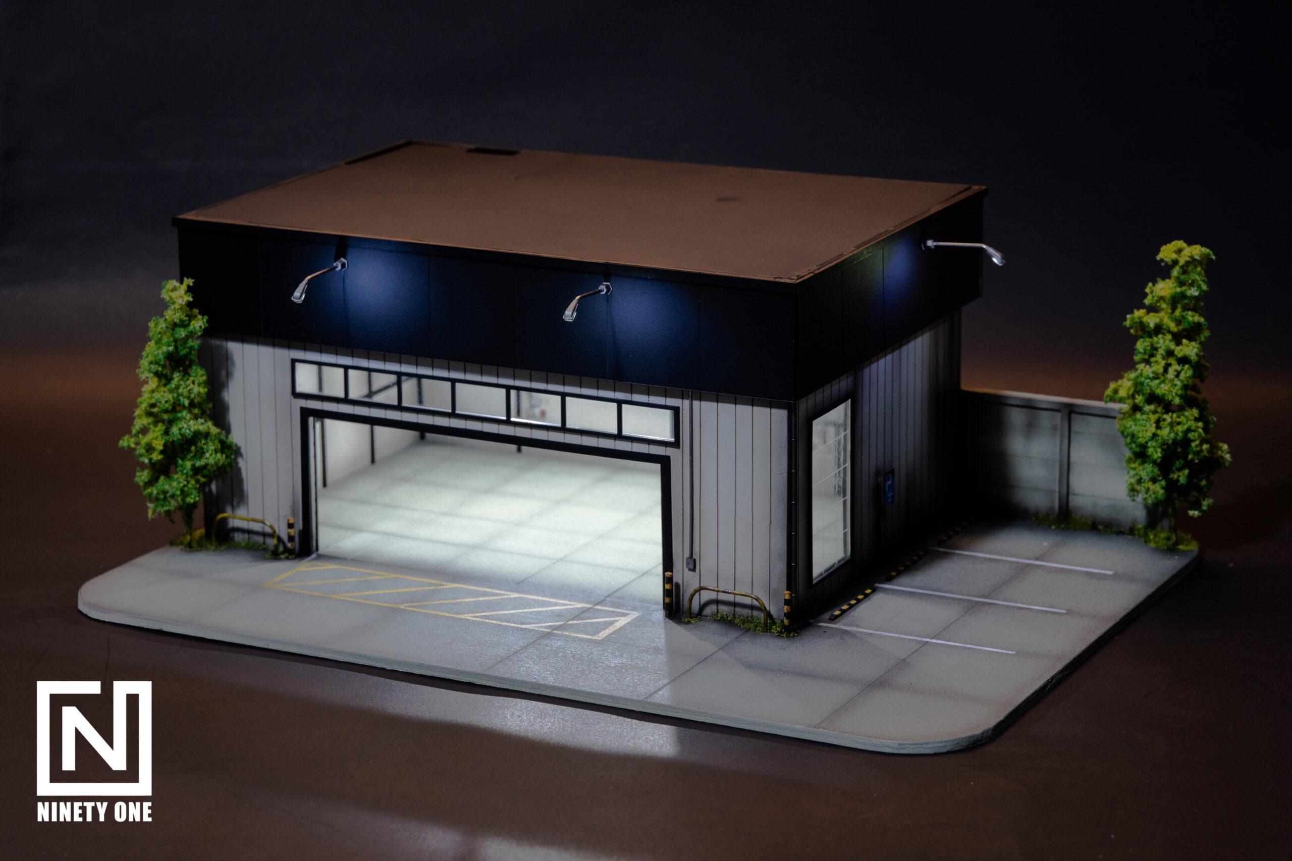 NINETY ONE 164 – Car & Garage model 1:64