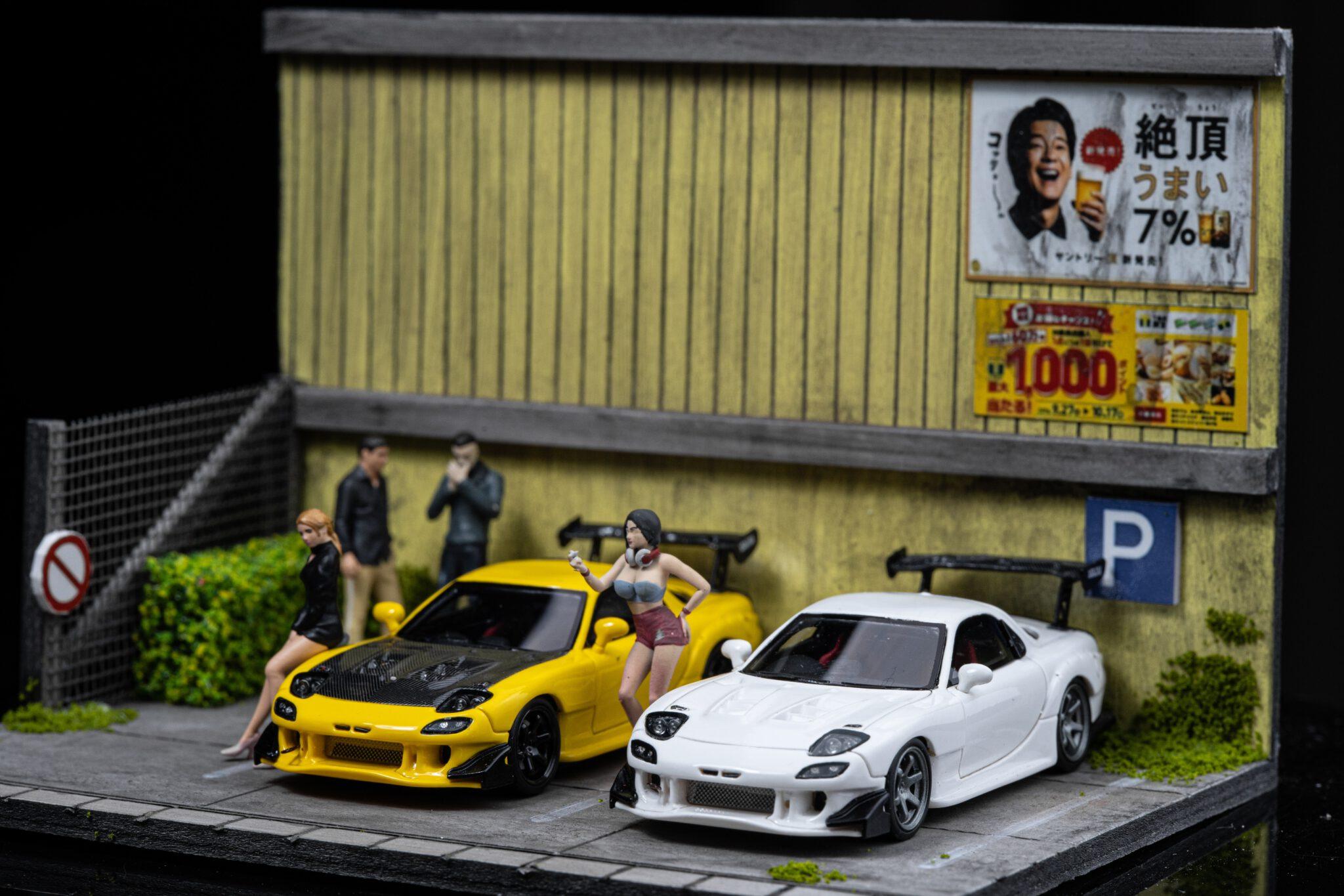 In stock Mini Diorama Box JDM Parking – NINETY ONE 164